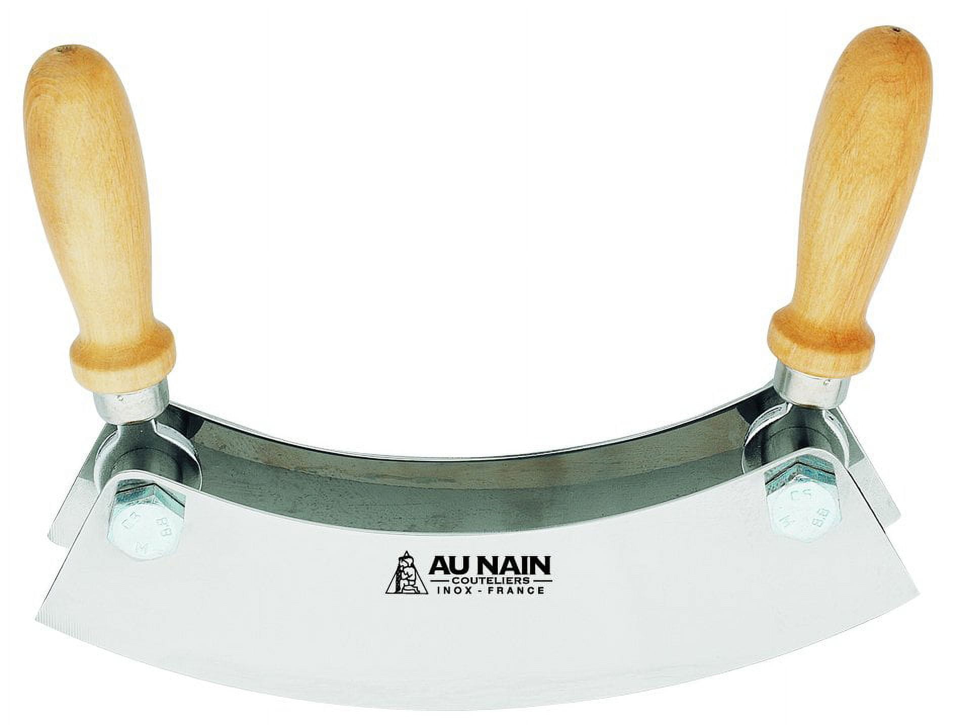 Au Nain Kitchen Chopper Knife Stainless Steel Blade with Wooden Handles ...