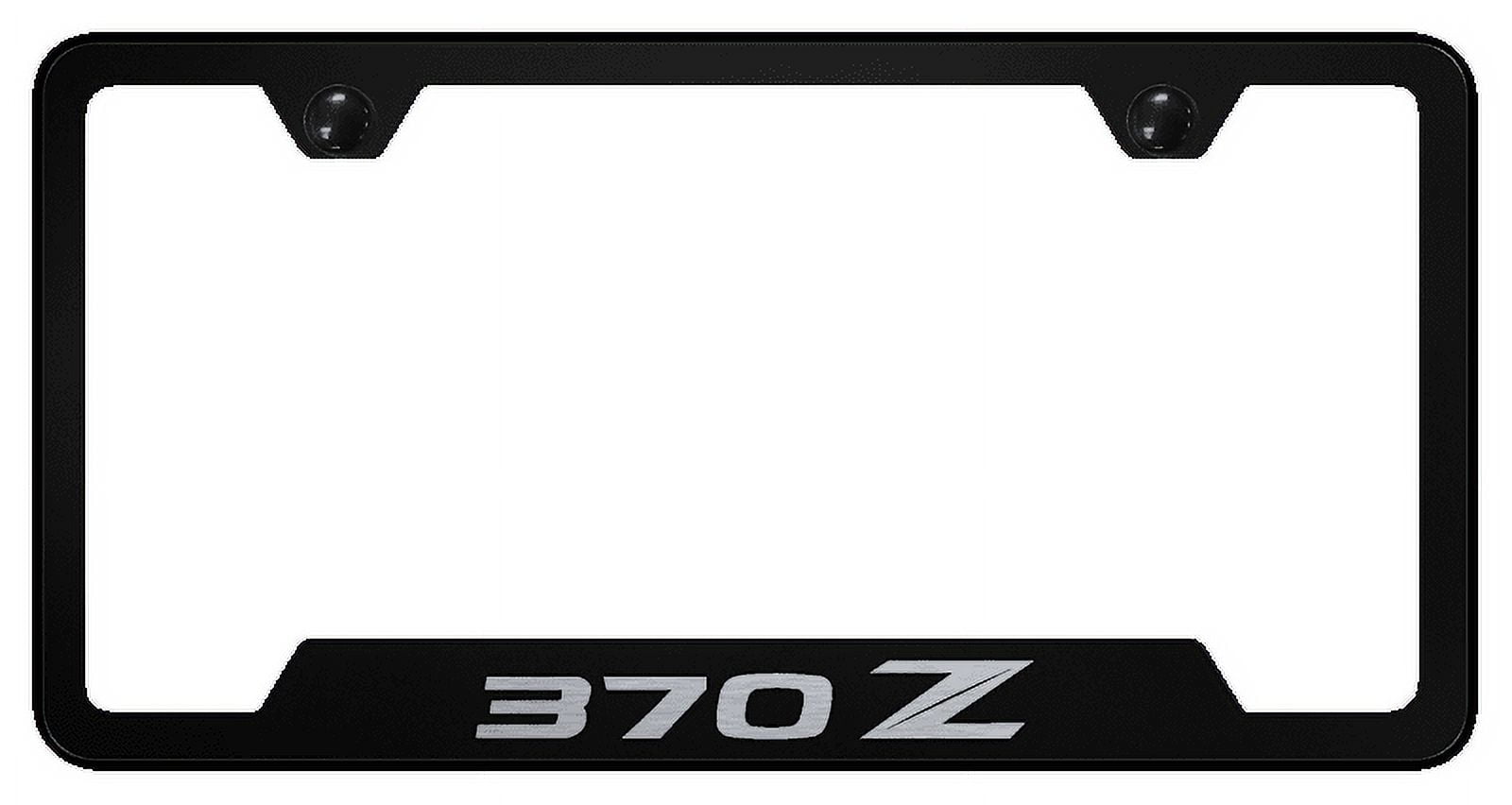 Au-TOMOTIVE GOLD 370Z (Stylized Z) Laser Etched Cut-Out Frame - Black ...