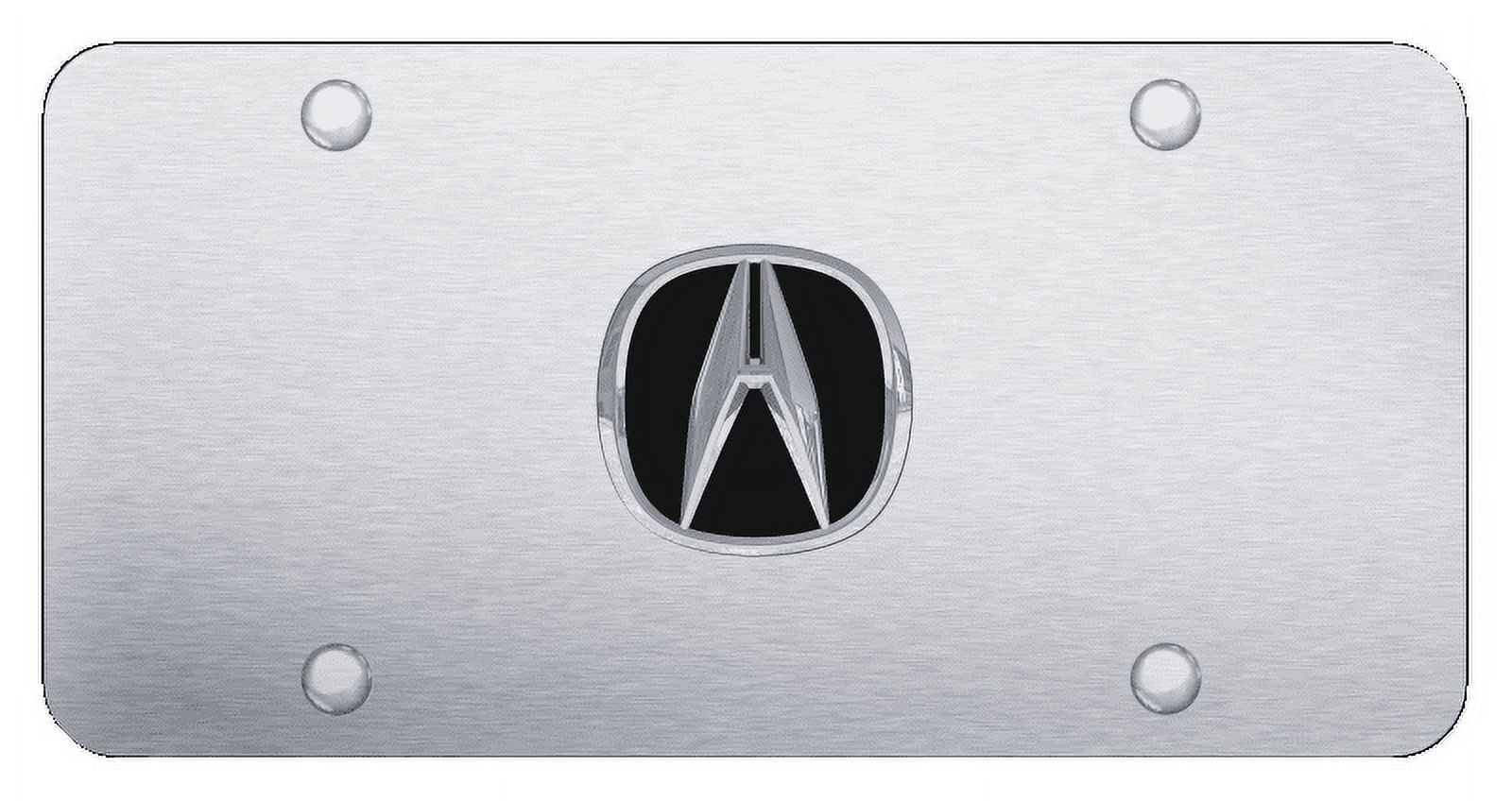 Au-TOMOTIVE GOLD Acura Chrome Logo on Brushed Stainless Plate - Walmart.com