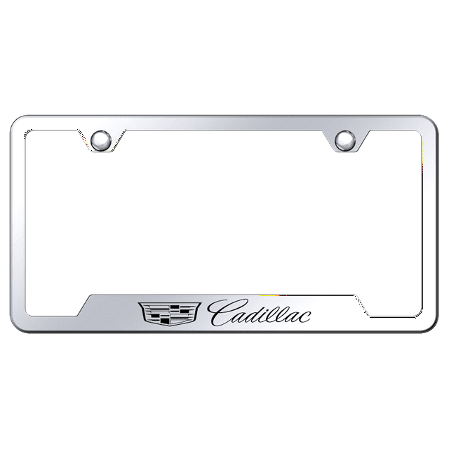 Au-TOMOTIVE GOLD Cadillac (New Logo) Laser Etched Cut-Out Frame ...