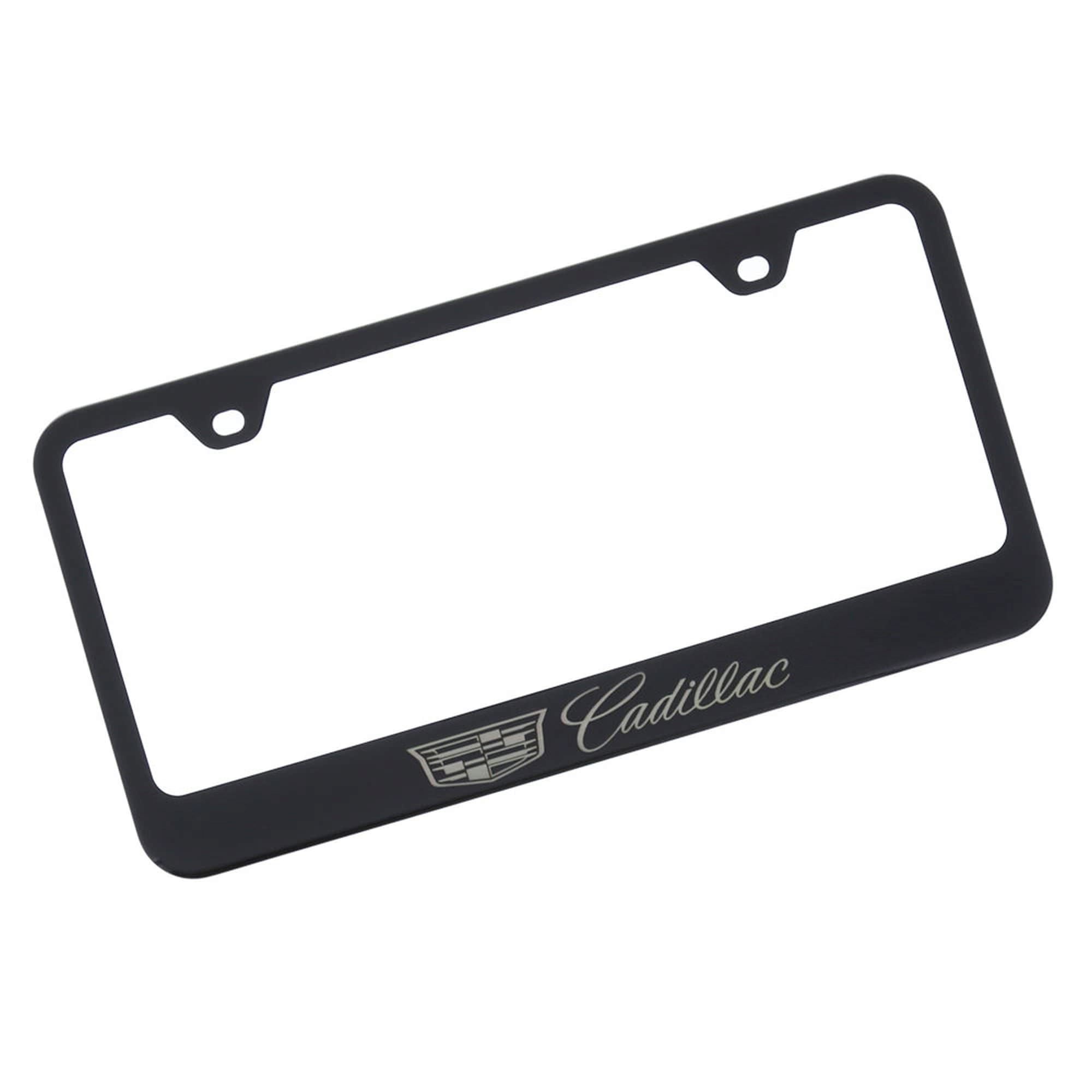 Au-TOMOTIVE GOLD Cadillac (New Logo) Laser Etched Frame - Black ...