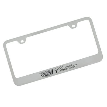 Au-TOMOTIVE GOLD Cadillac V Logo Laser Etched Frame - Black - Walmart.com