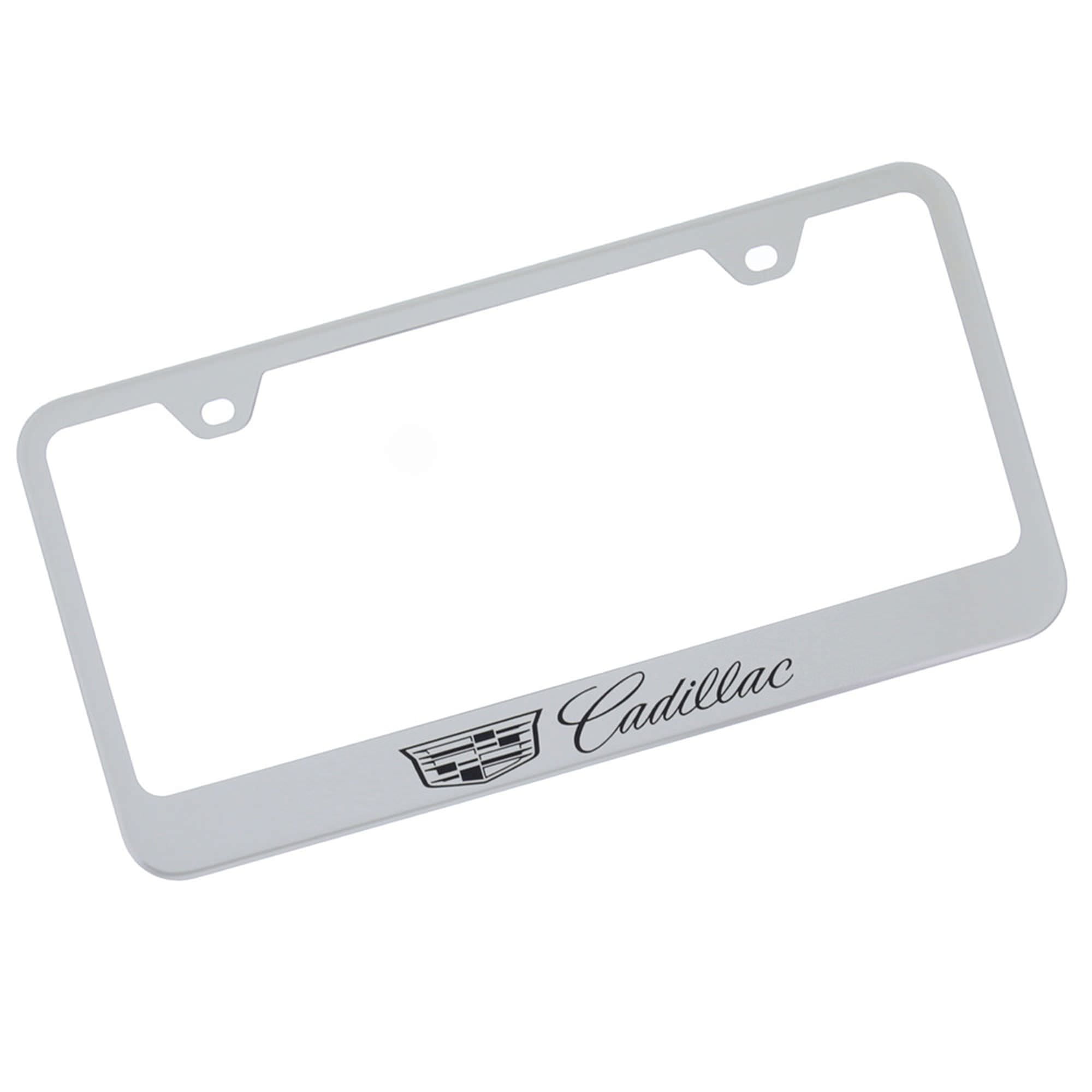 Au-TOMOTIVE GOLD Cadillac (New Logo) Laser Etched Frame - Mirrored ...