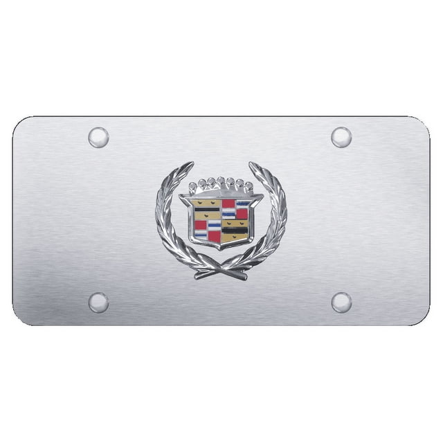 Au-TOMOTIVE GOLD Cadillac (OLD) Chrome Logo/Brushed Stainless Steel ...