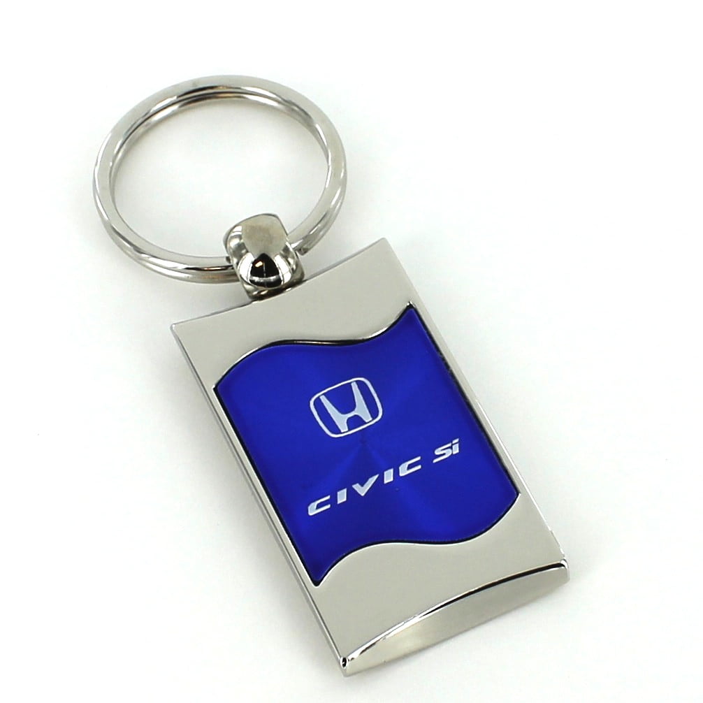 Au-TOMOTIVE GOLD Civic Si Rectangular Wave Blue Key Chain - Walmart.com
