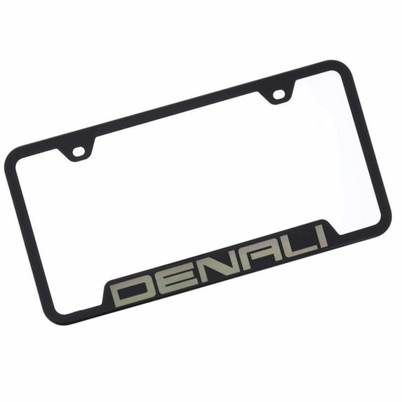 Au-TOMOTIVE GOLD Denali Laser Etched Cut-Out Frame - Black - Walmart.com