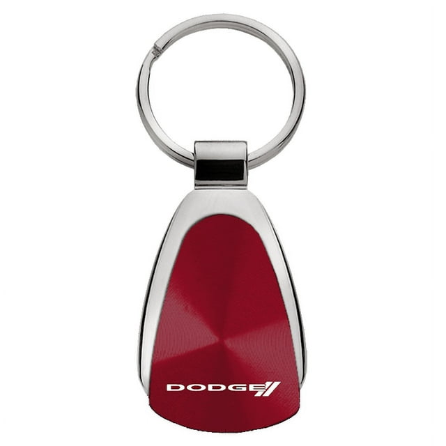 Au-TOMOTIVE GOLD Dodge Stripe Logo Burgundy Teardrop Key Fob - Walmart.com
