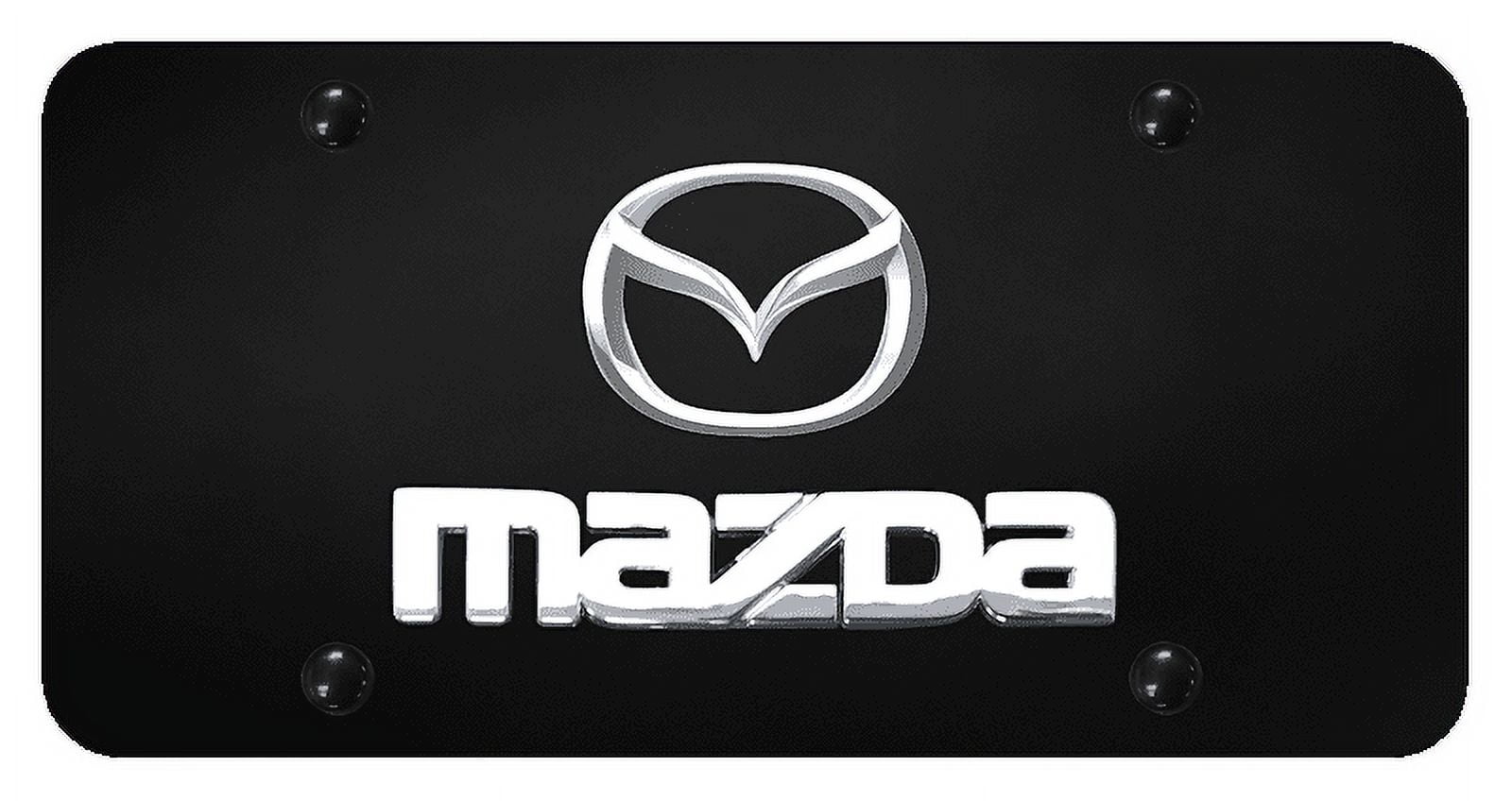 Au-TOMOTIVE GOLD Dual Mazda (New) Logo Chrome on Black - Walmart.com