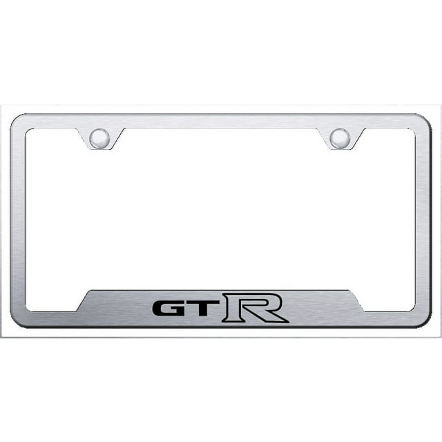 Au-TOMOTIVE GOLD GTR Laser Etched Cut-Out Frame - Brushed - Walmart.com
