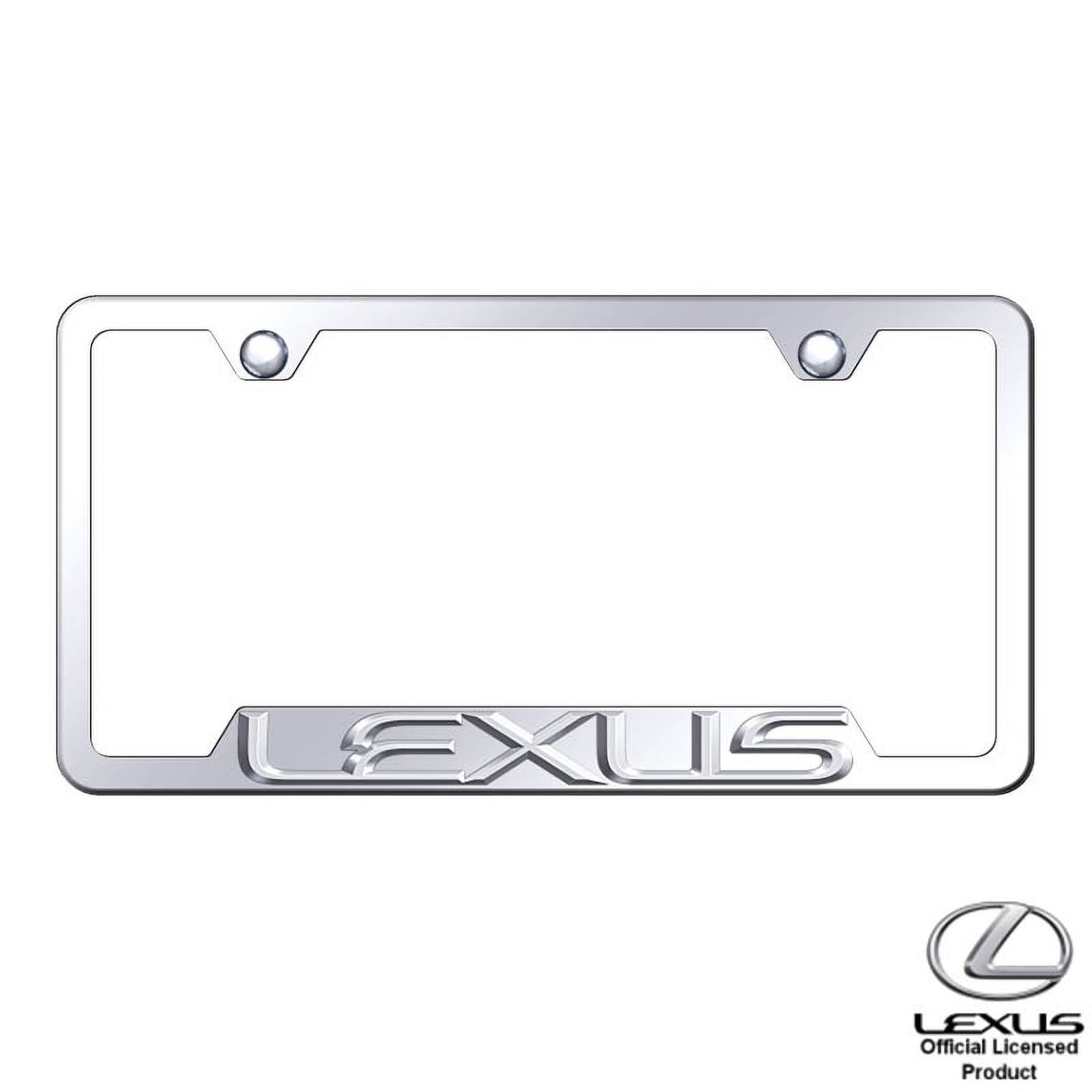 Au-TOMOTIVE GOLD Lexus 3D License Plate Frame - Chrome Name on Chrome ...