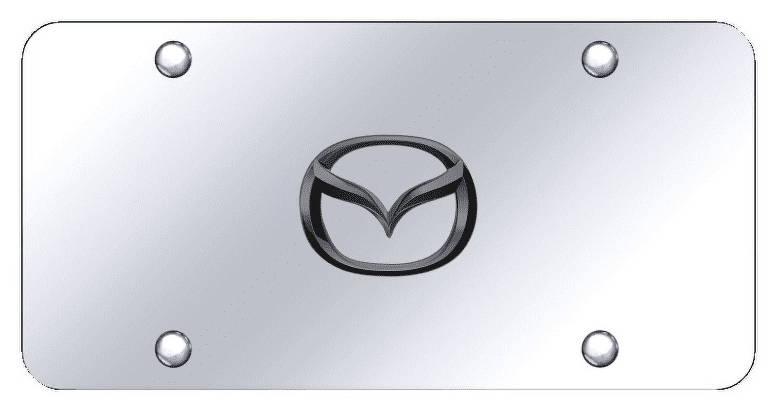 Au-TOMOTIVE GOLD Mazda (New) Logo BlkPrl/Chrome Plate - Walmart.com