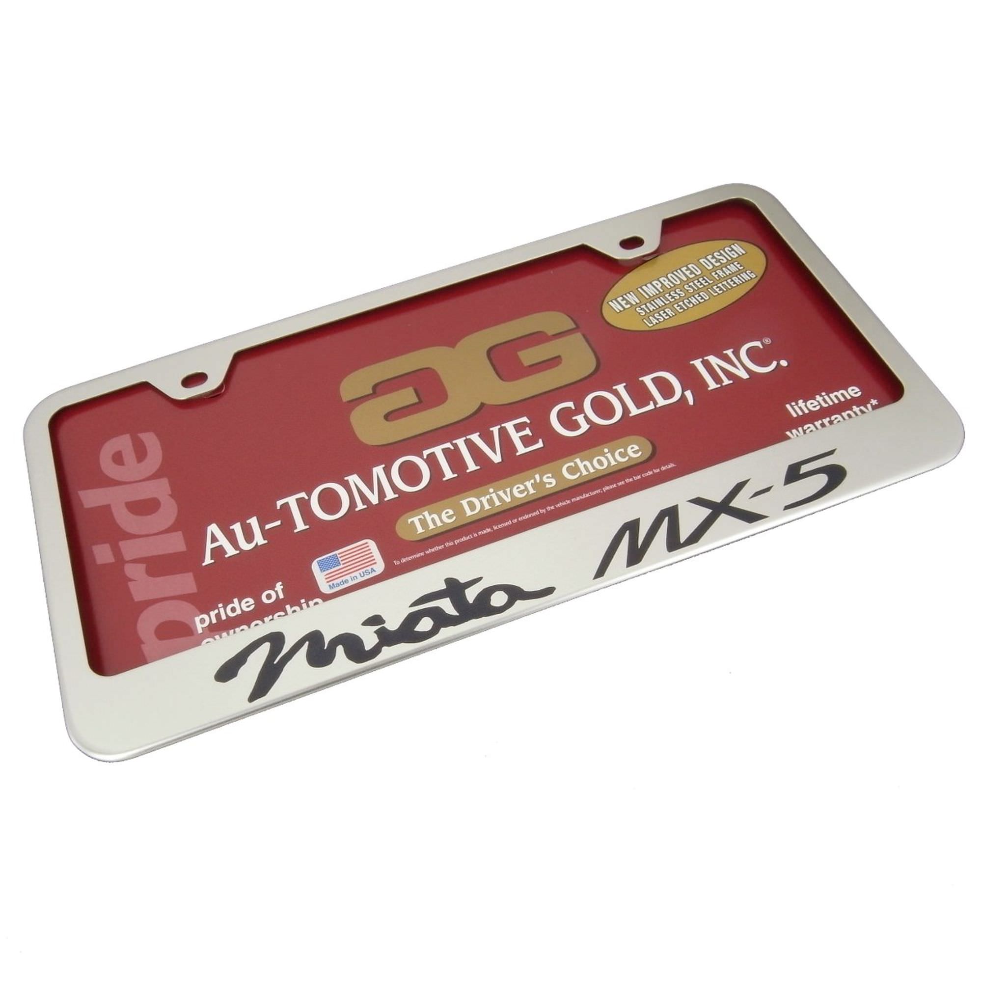 Au-TOMOTIVE GOLD Miata MX5 Laser Etched Frame - Mirrored - Walmart.com