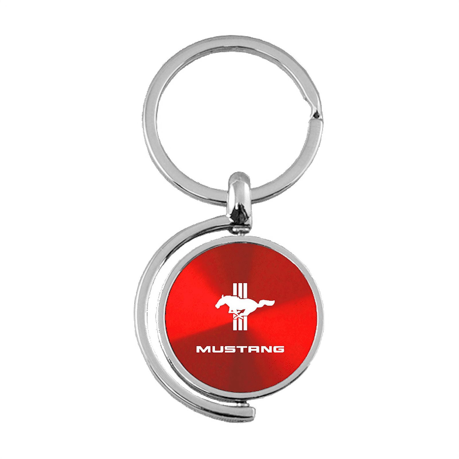 Au-TOMOTIVE GOLD Mustang Tri-Bar Red Spinner Key Fob - Walmart.com