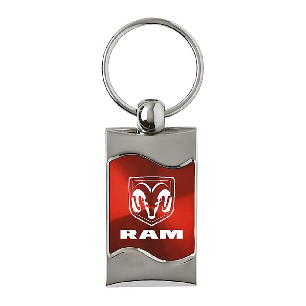 Au-TOMOTIVE GOLD Ram Logo Rectangular Wave Red Key Fob - Walmart.com