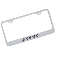 U.S.M.C. Laser Etched Logo License Plate (Matte Black) - Walmart.com