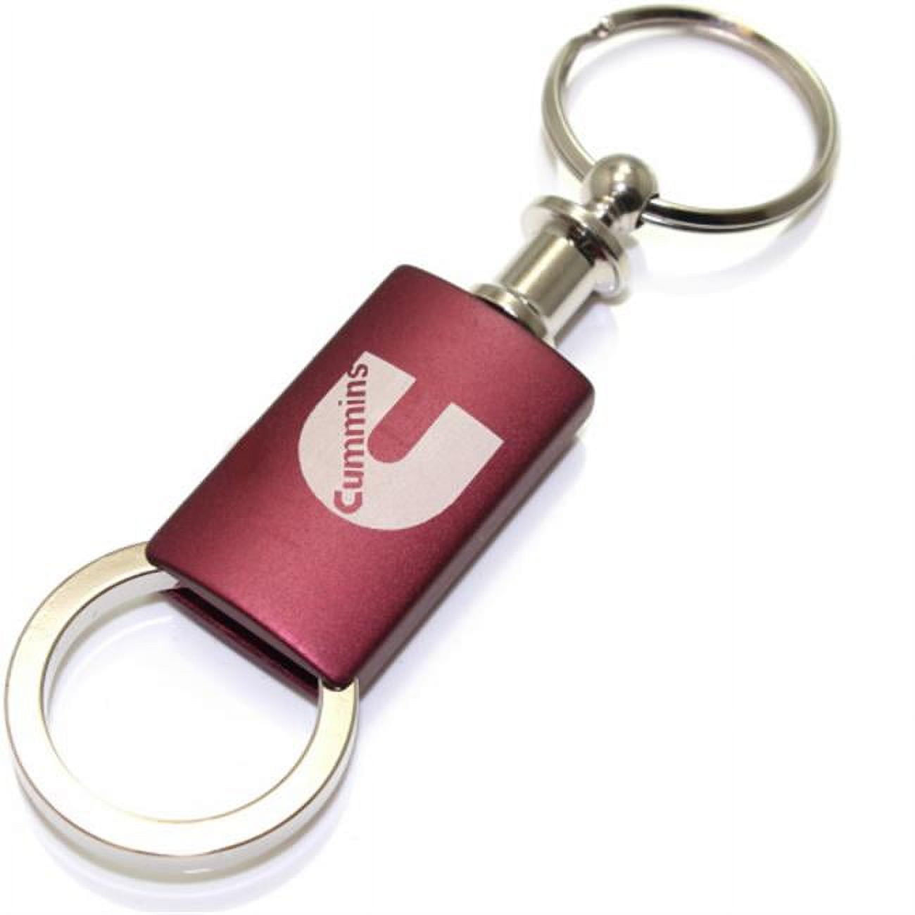 Au-TOMOTIVE GOLD Valet Key Chain - Dodge Cummins Logo Burgundy ...