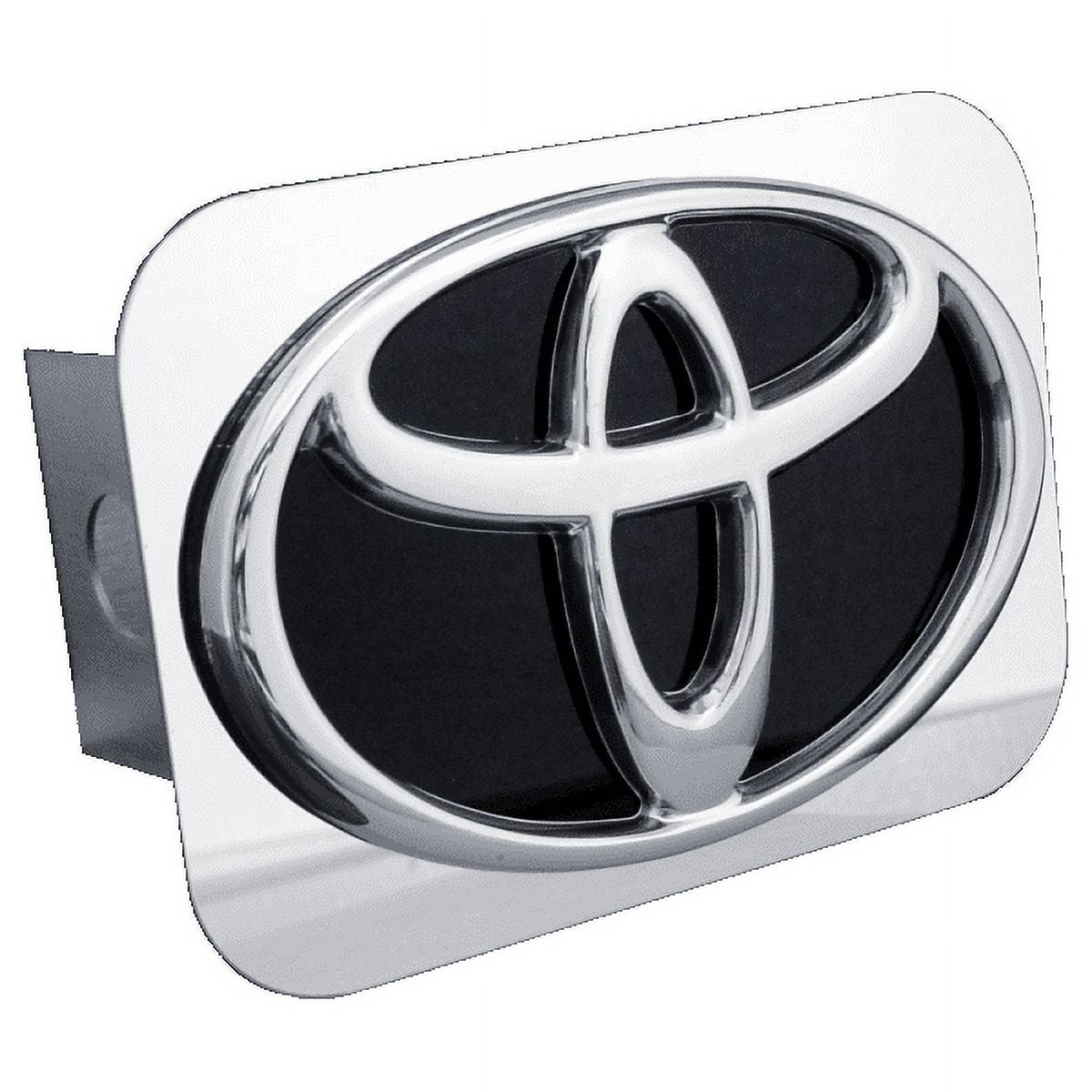 Au-Tomotive Gold Inc. Toyota 3D Logo Black Infill Chrome Tow Hitch ...