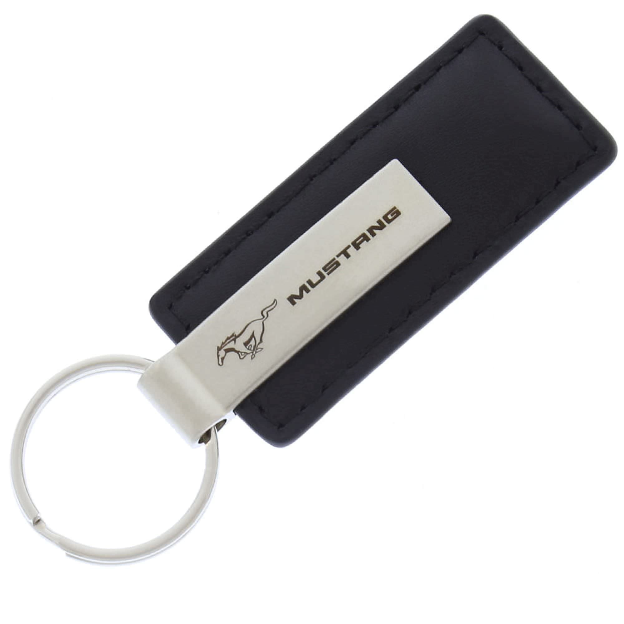 Ford Mustang Keychain & Keyring - Premium Leather - Walmart.com