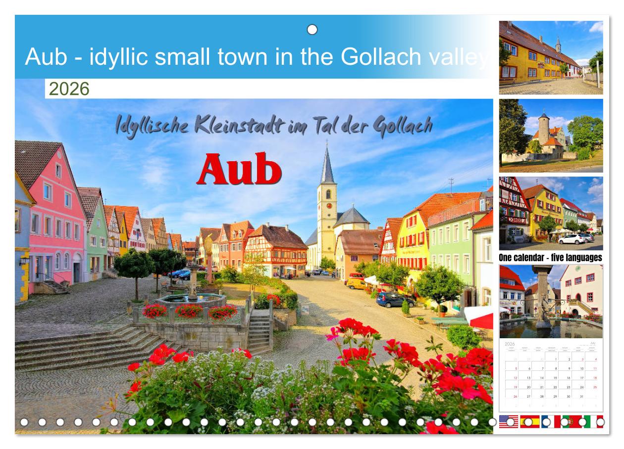 Aub - idyllic small town in the Gollach valley (Monthly Wall Calendar ...