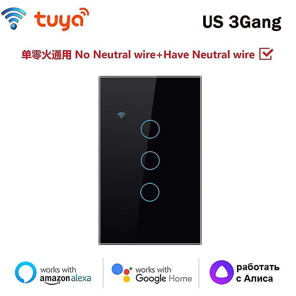Aubess Wifi Smart Switch No Need Neutral/neutral Wire Smart Light ...
