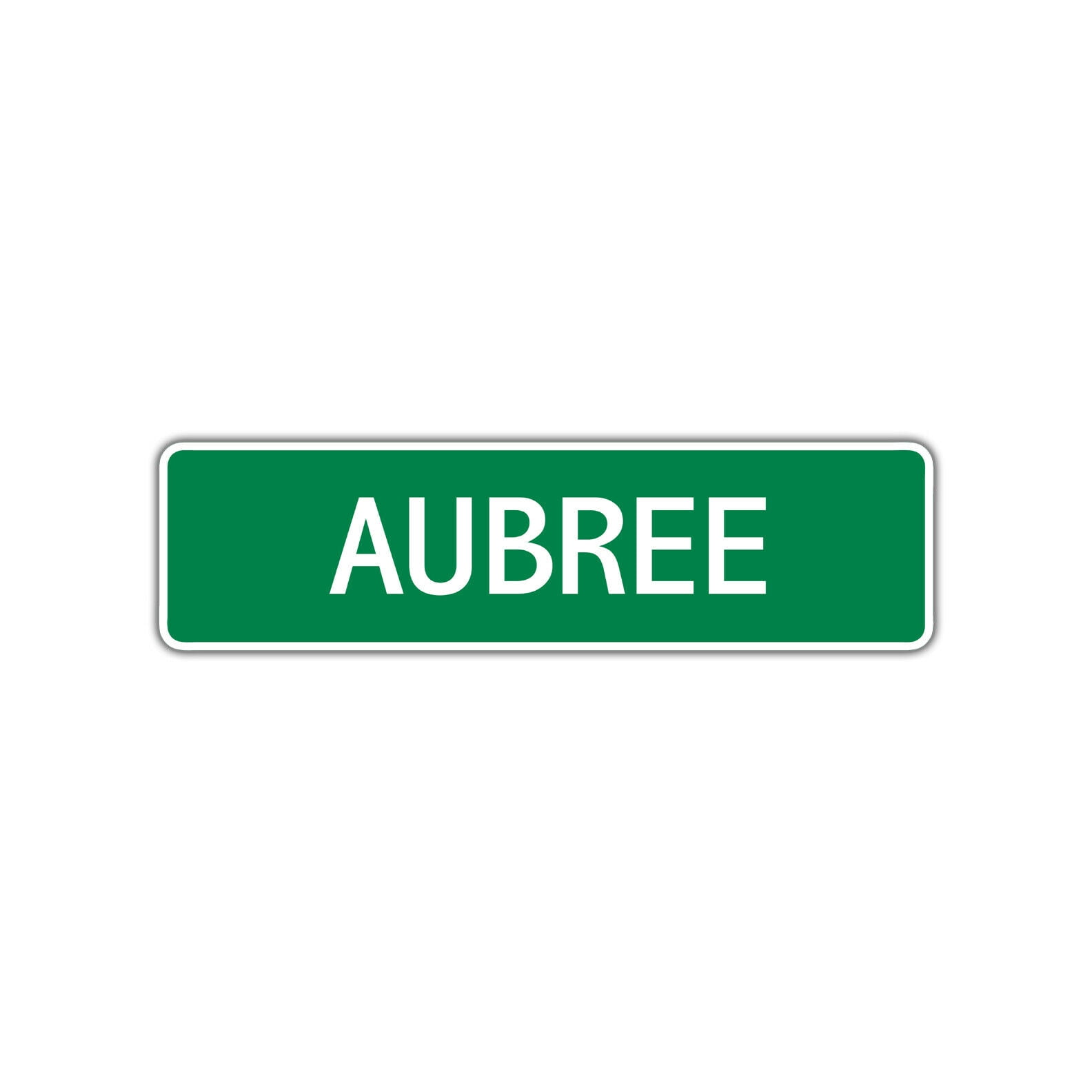 Aubree Girls Children Name Letter Printed Decoration Label Indoor ...