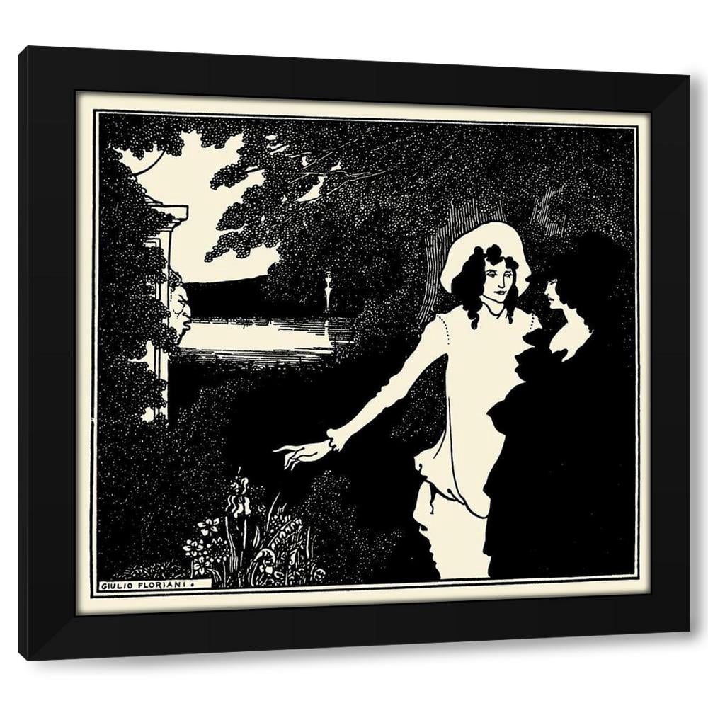 Aubrey Beardsley 28x26 Black Modern Wood Framed Wall Art Titled - Savoy ...
