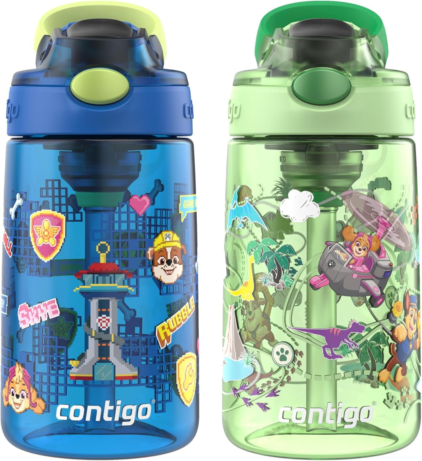 Aubrey Paw Patrol Leak-Proof Spill-Proof, 2-Pack Water Bottle with ...