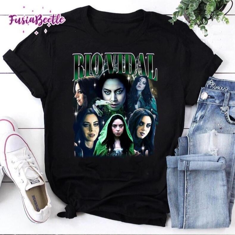 Aubrey Plaza Vintage Retro Graphic Green Witch Aubrey Plaza Witchy Rio Vidal Bootleg