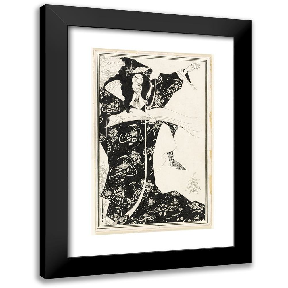 Aubrey Vincent Beardsley 11x14 Black Modern Framed Museum Art Print ...