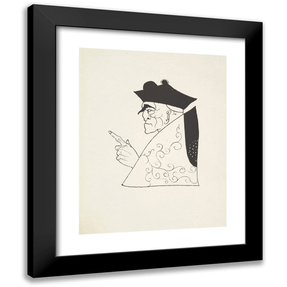 Aubrey Vincent Beardsley 12x14 Black Modern Framed Museum Art Print ...