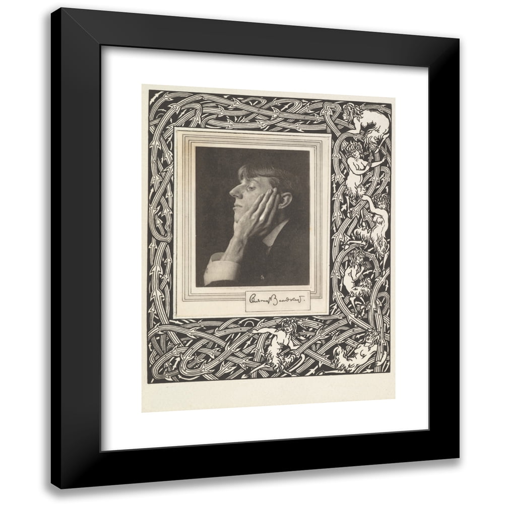Aubrey Vincent Beardsley 12x14 Black Modern Framed Museum Art Print ...