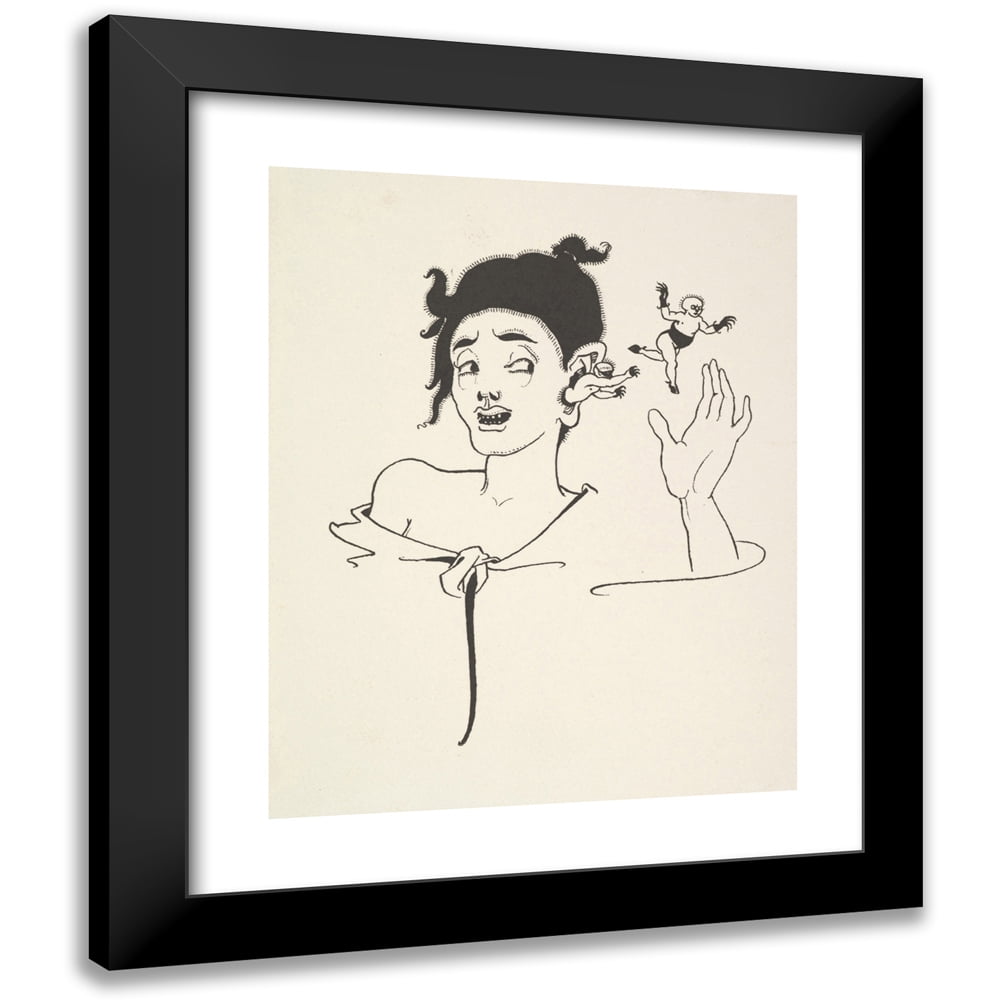 Aubrey Vincent Beardsley 15x18 Black Modern Framed Museum Art Print ...