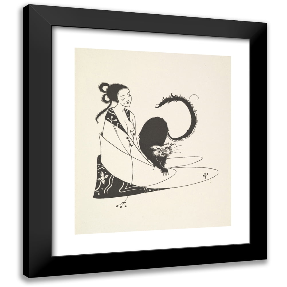 Aubrey Vincent Beardsley 15x18 Black Modern Framed Museum Art Print ...