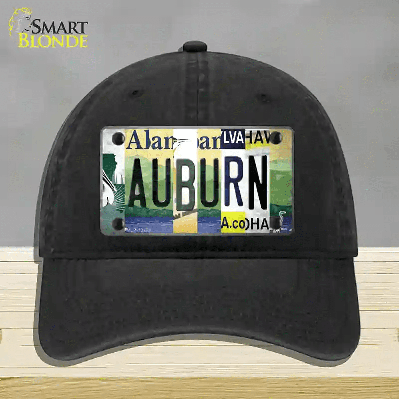 Auburn Strip Art Novelty License Plate Hat Tag Unconstructed Cotton ...