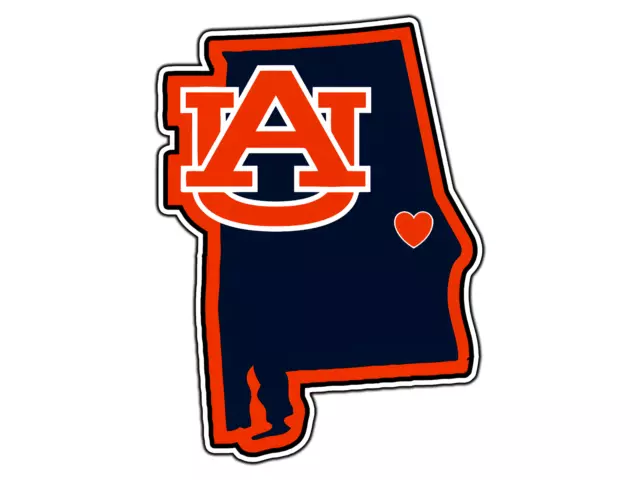 Auburn Tigers Georgia State Logo #1 Waterproof Sticker Phone Decal ...