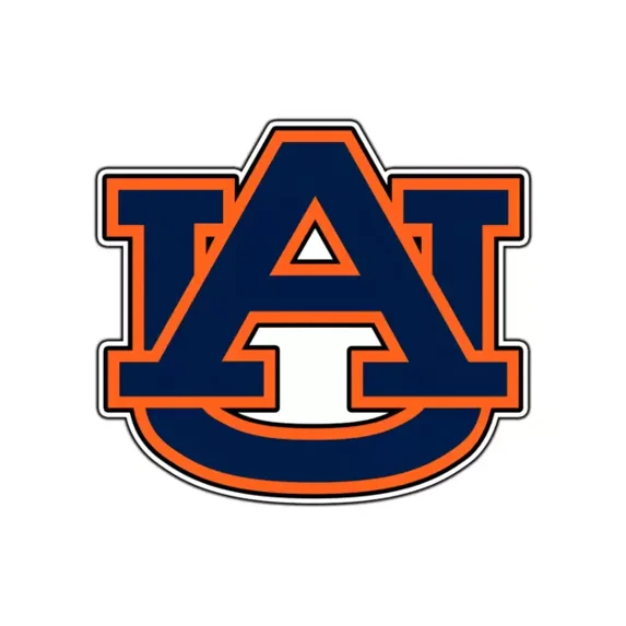 Auburn Tigers Monogram Logo Waterproof Sticker Phone Decal Water Bottle ...