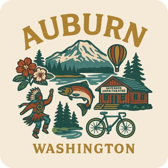 Auburn Washington Keepsakes Souvenir Vinyl Sticker – Destination Travel ...