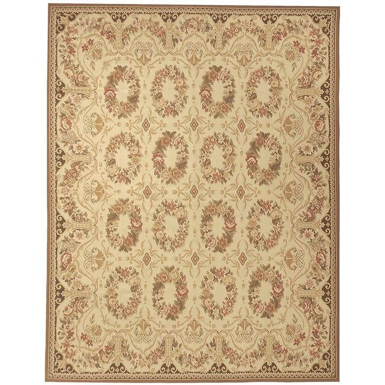 Aubusson Bayonne Cream Square Area Rug - 10 x 10 ft. - Walmart.com