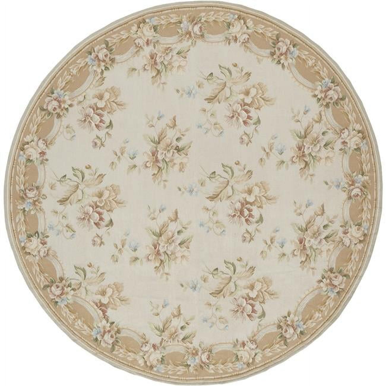Aubusson Weave 982512 14 x 14 ft. Belfort Flat Woven Round Area Rug ...