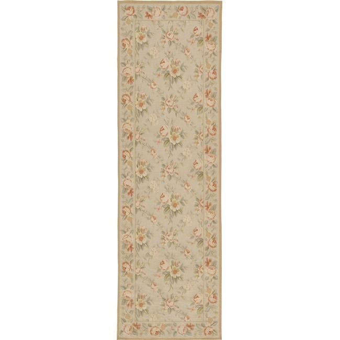 Aubusson Weave 981889 3 ft. 6 in. x 8 ft. Niort Flat Woven Area Rug ...