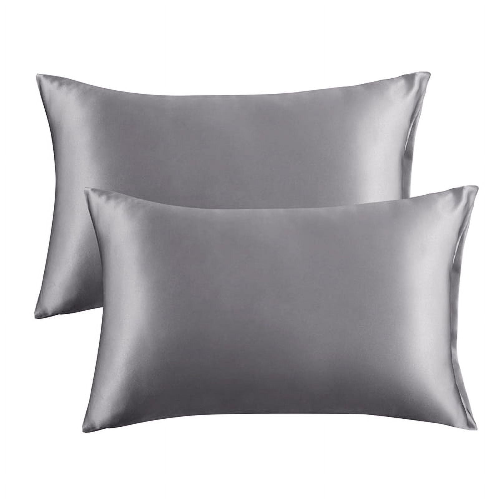 Auchen Set of 2 Silk Pillowcase for Hair and Skin, Ultra Silky Satin ...