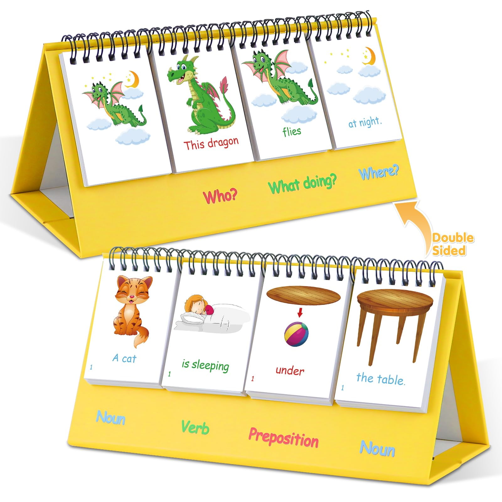 Auchq Sentence Building Flip Chart for Kids,Speech Autism Therapy ...