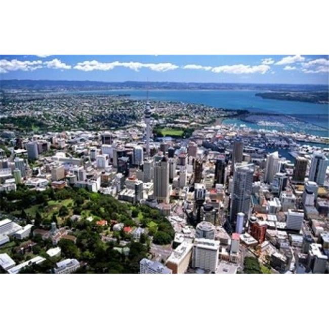 Auckland Skyline New Zealand Poster Print by David Wall, 15 x 10 ...