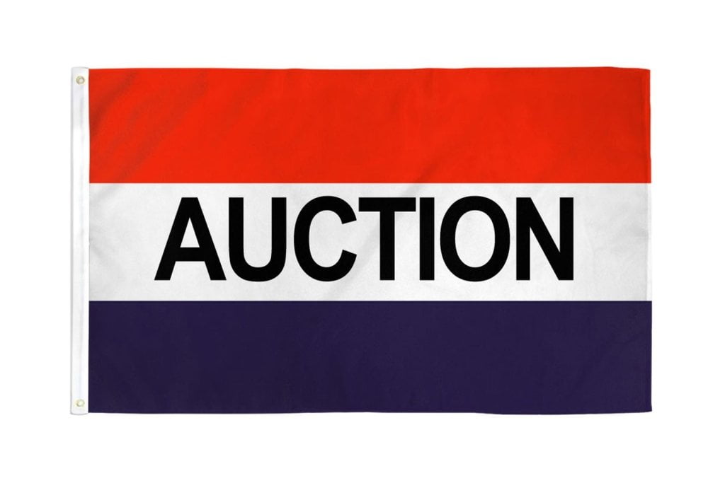 Auction Flag 3x5ft Poly - Walmart.com