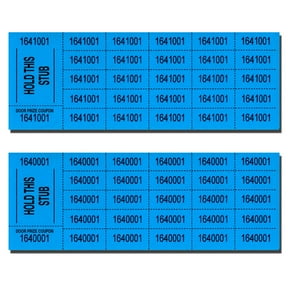 Perforated Ticket Paper