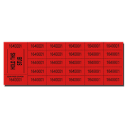 Raffle Colored Stub Auction Tickets - 500 Sheets, 10 Numbers per Sheet ...