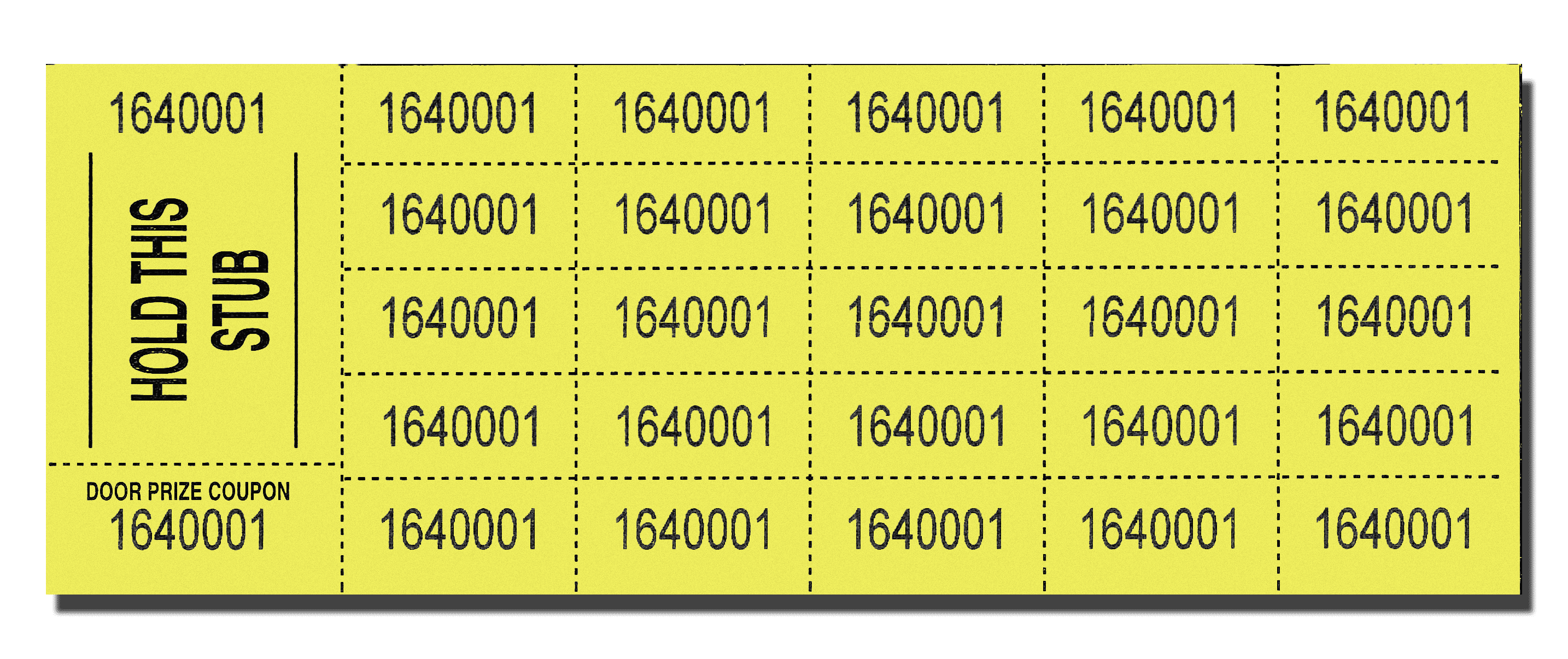 Fundraising Auction Tickets - 500 Sheets, 25 Tickets Each, 2 Stubs ...