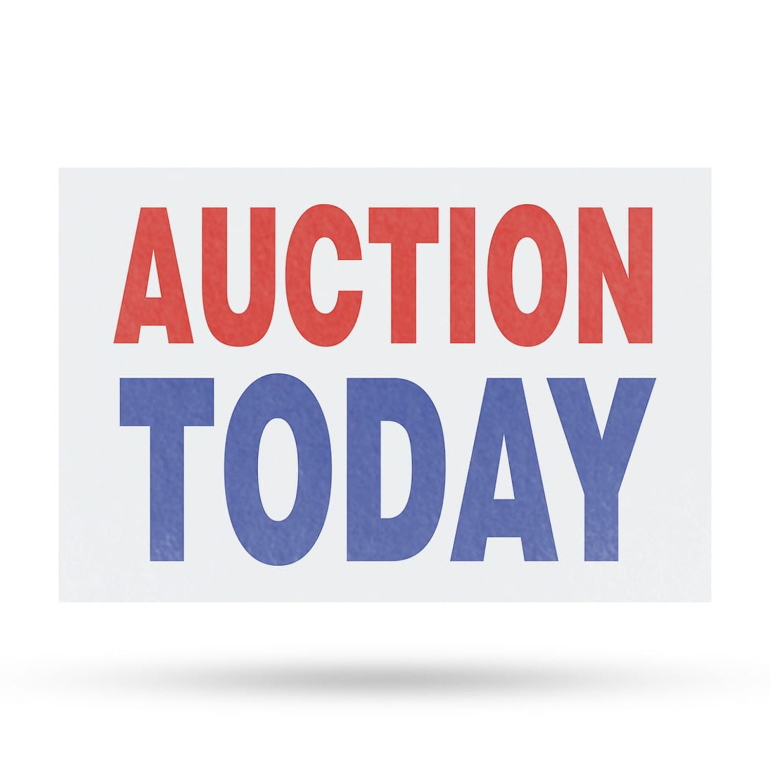 Auction Today Vinyl Decal 18 Inch x 24 Inch Weatherproof Heavy-Duty ...