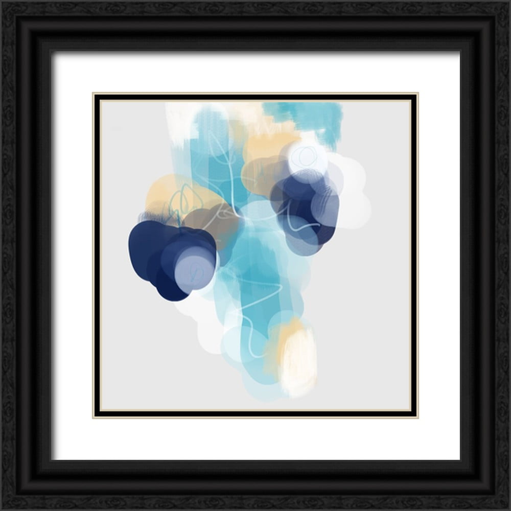 Auda, Christine 15x15 Black Ornate Wood Framed with Double Matting ...