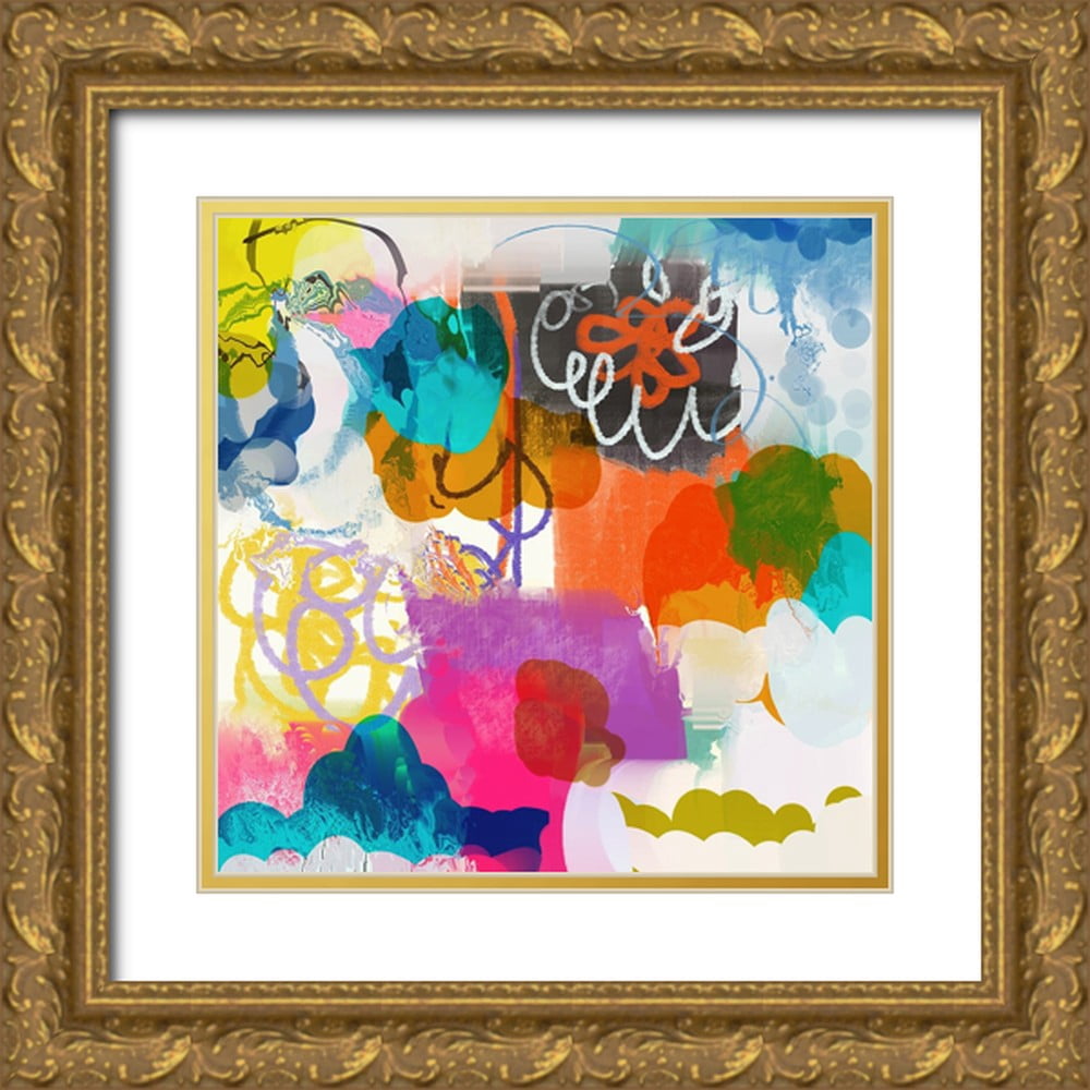 Auda, Christine 20x20 Gold Ornate Wood Framed with Double Matting ...